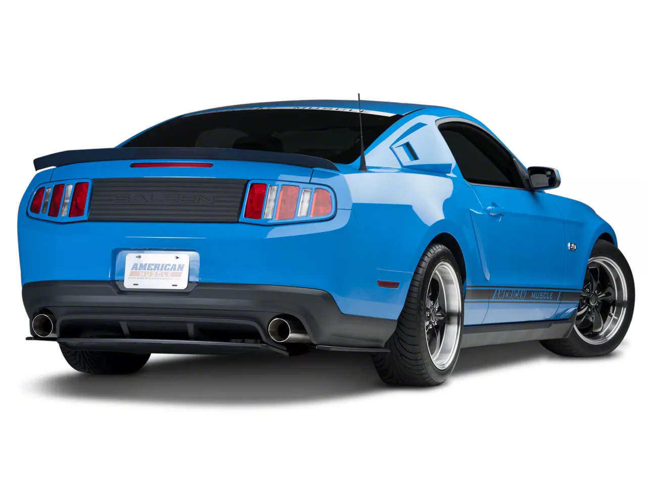RTR Mustang Aluminum Rear Spoiler; Black 1098-6002-05 (10-14 Mustang ...
