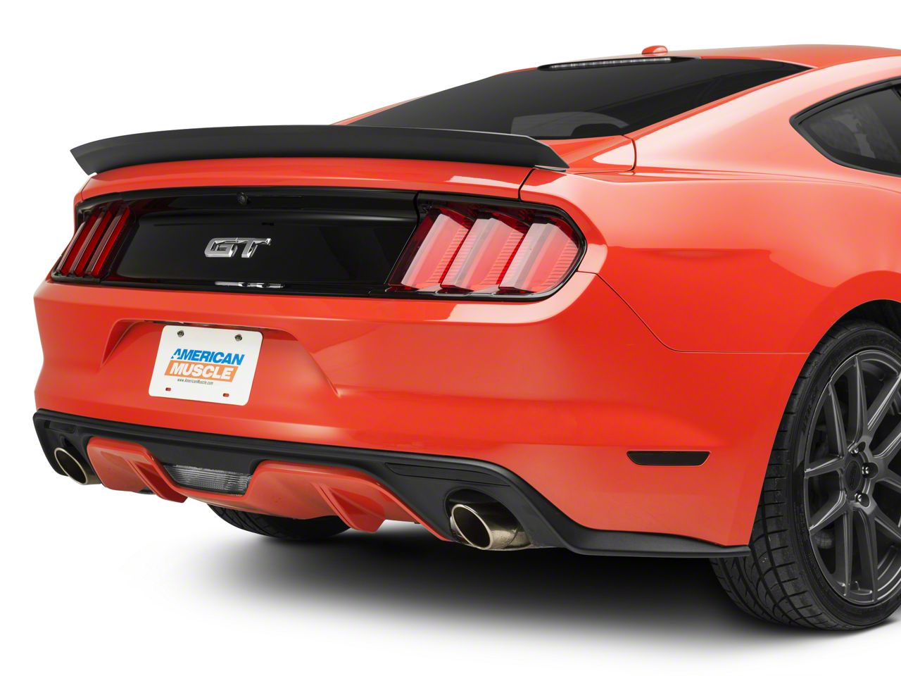 RTR Mustang Rear Spoiler; Matte Black 387380 (15-23 Mustang) - Free ...