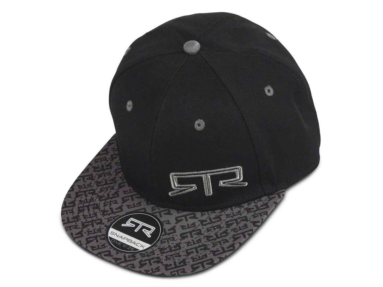 RTR Mustang Snap Back Hat - Gray & Black 5005