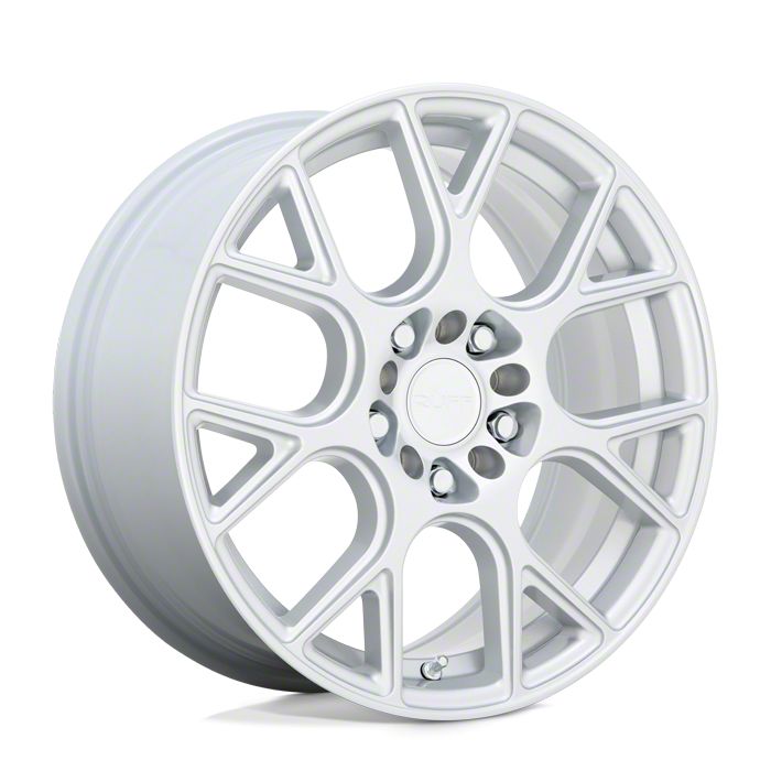 RUFF Mustang Drift Silver Wheel; 18x8; 38mm Offset 1880RDD385D84S72 (05 ...