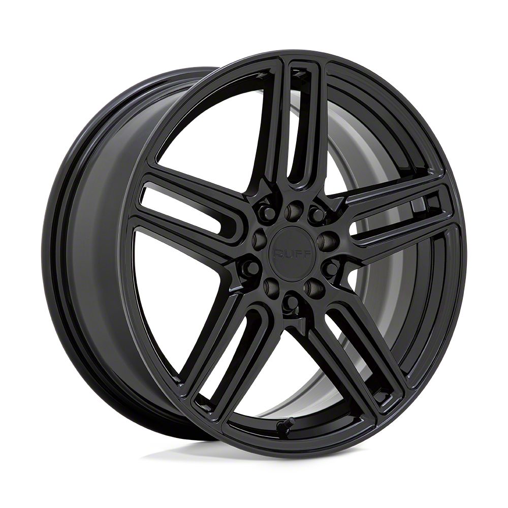 RUFF Camaro Nitro Gloss Black Wheel; 18x8; 38mm Offset 1880RDN385D20B76 ...