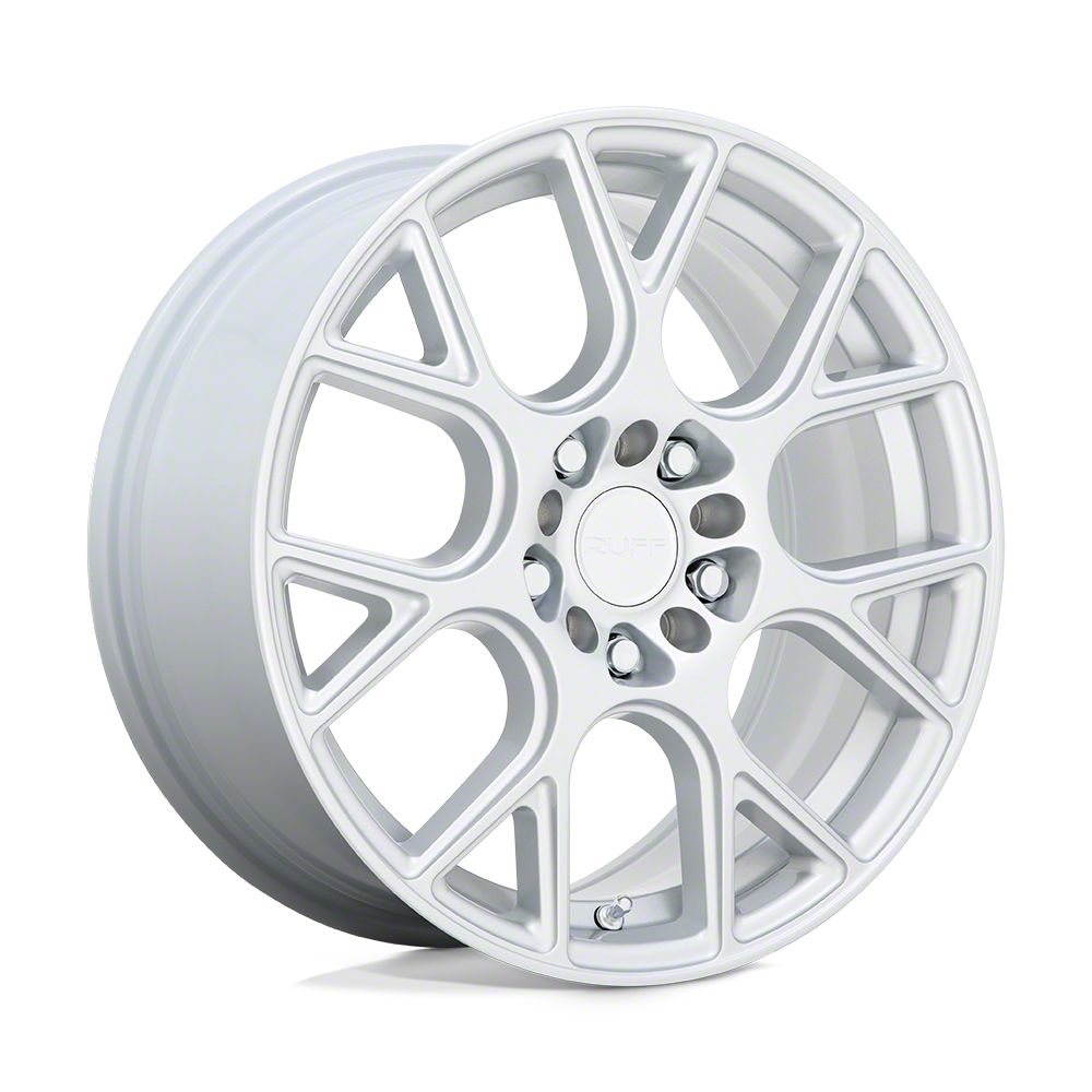 RUFF Mustang Drift Silver Wheel; 17x7.5; 38mm Offset 1775RDD385D04S72 ...