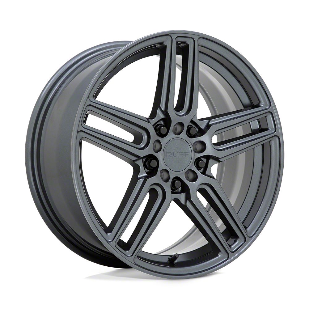 RUFF Mustang Nitro Gloss Gunmetal Wheel; 17x7.5; 38mm Offset ...