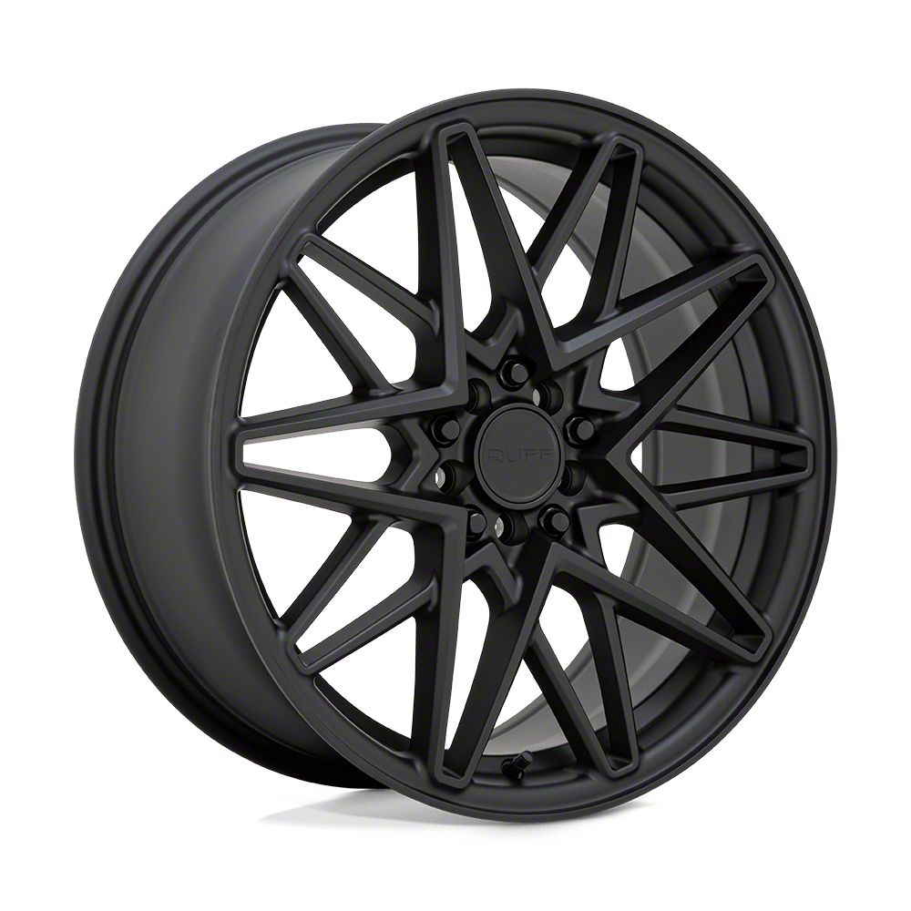 RUFF Mustang Clutch Matte Black Wheel; 18x8; 38mm Offset ...