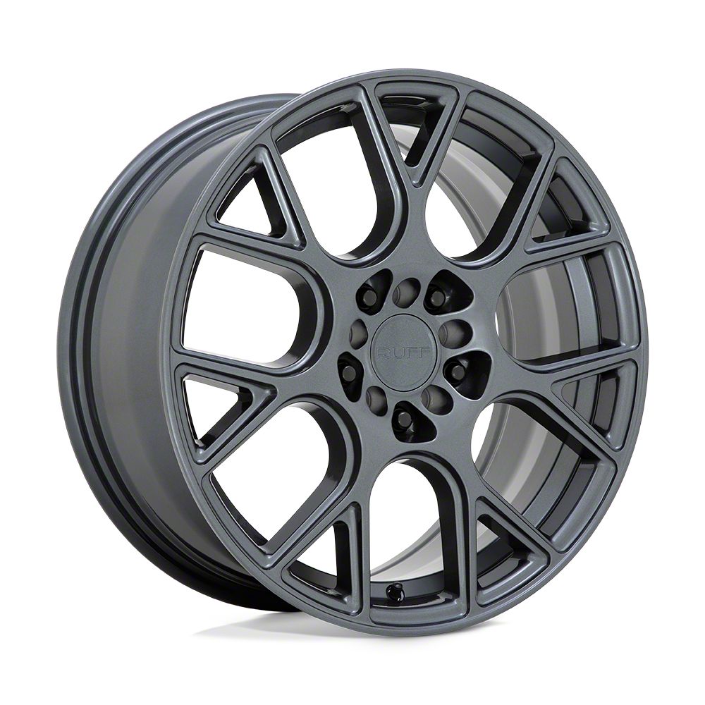 RUFF Mustang Drift Gloss Gunmetal Wheel; 18x8; 38mm Offset ...