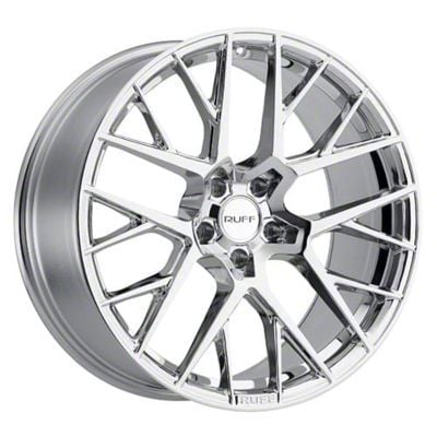 RUFF Camaro R4 Chrome Wheel; 20x10.5; 30mm Offset 2005R4T305120C76 (16 ...