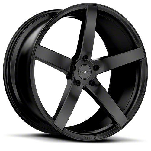 RUFF Charger R1 Satin Black Wheel; 20x8.5; 20mm Offset 2085R01205115M74 ...