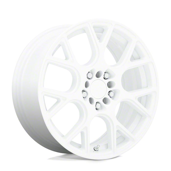 RUFF Mustang Drift Gloss White Wheel; 18x8; 38mm Offset ...