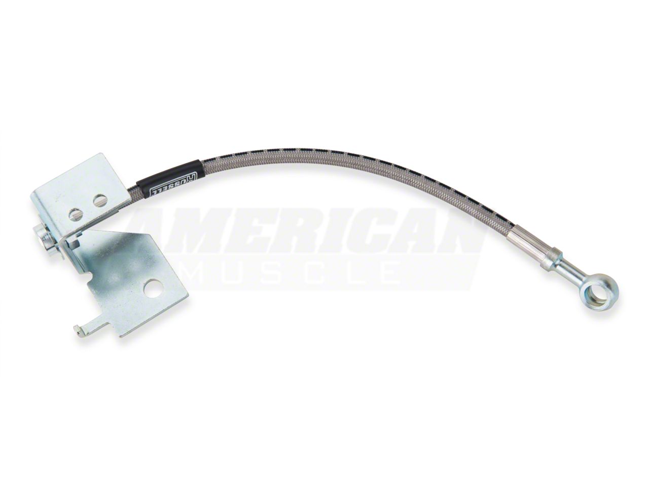 Russell Mustang Stainless Steel Braided Brake Line Kit; Front and Rear ...