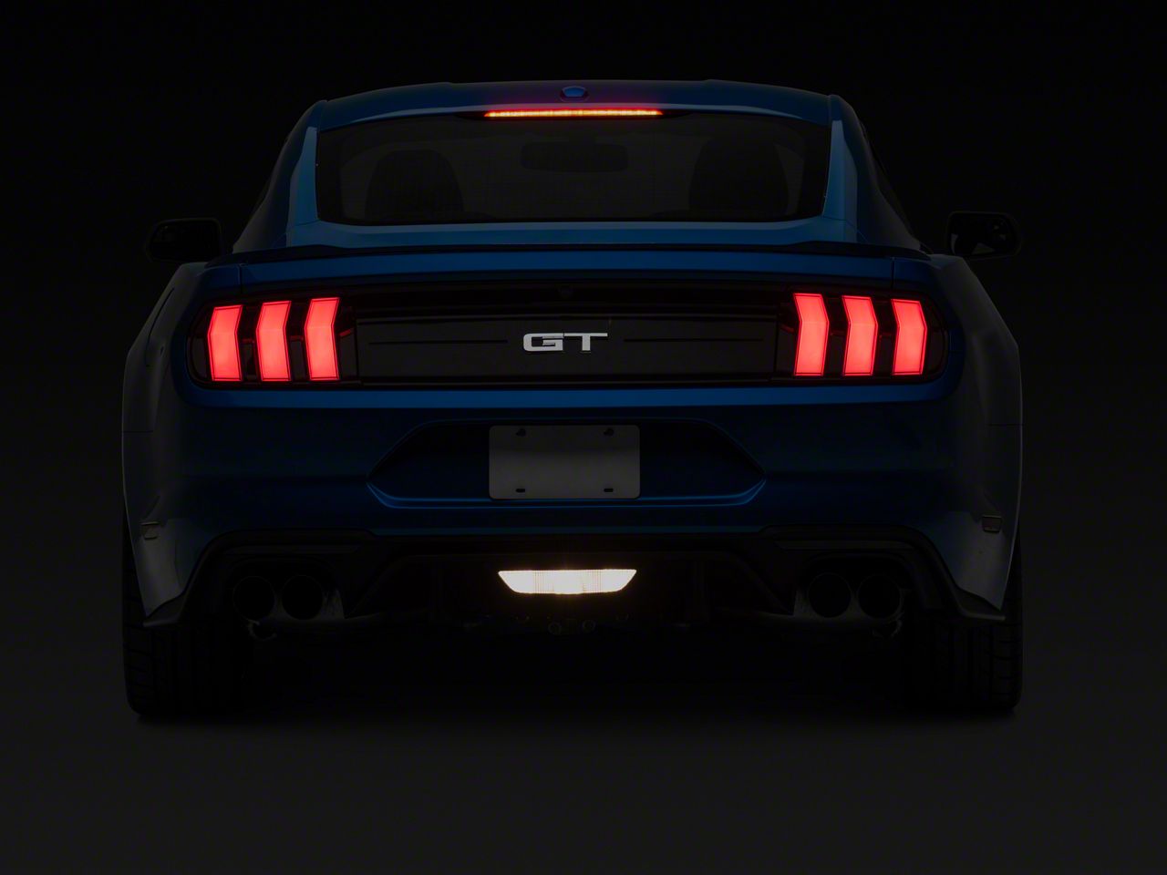 S550 Euros Mustang 2024 Style RGB Tail Lights; Black Housing; Clear ...