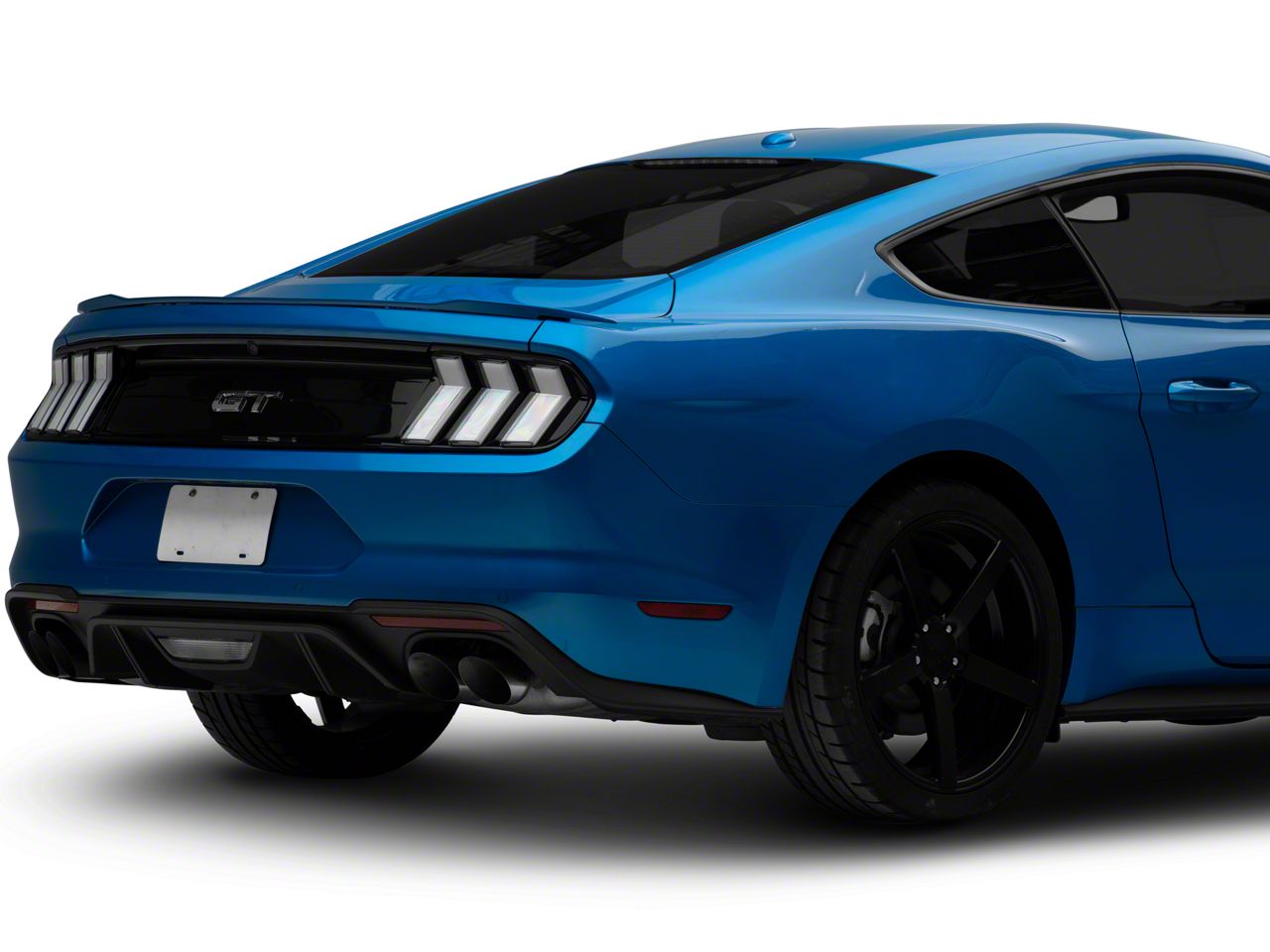 S550 Euros Mustang 2024 Style Tail Lights; Black Housing; Clear Lens 24 ...