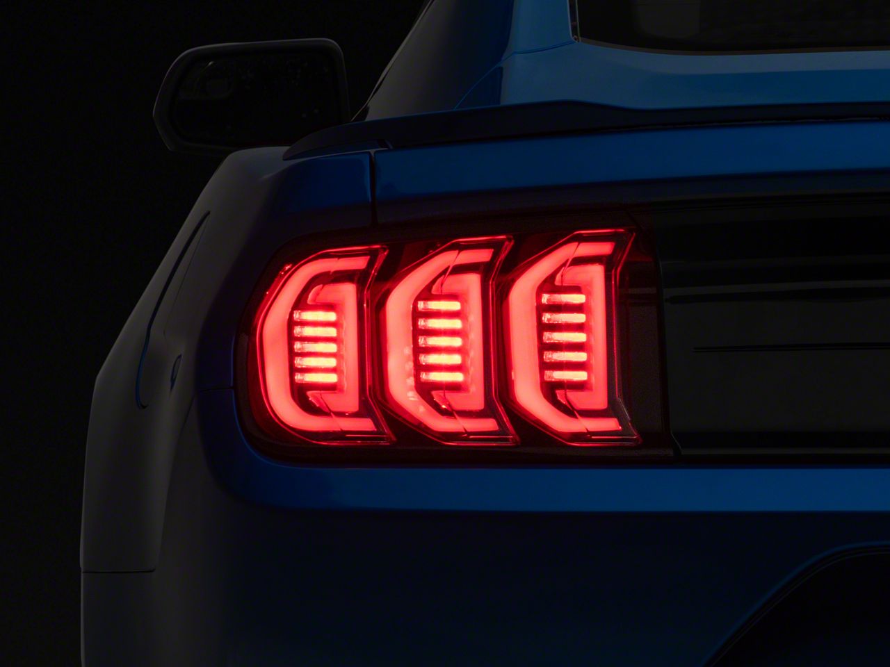 S550 Euros V2 LED Tail Lights Black Housing Clear Lens 15 23 Mustang