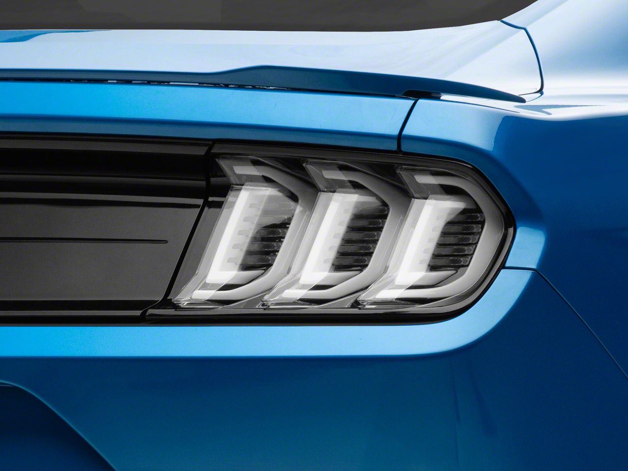 S550 Euros Mustang V2 LED Tail Lights; Black Housing; Clear Lens ...