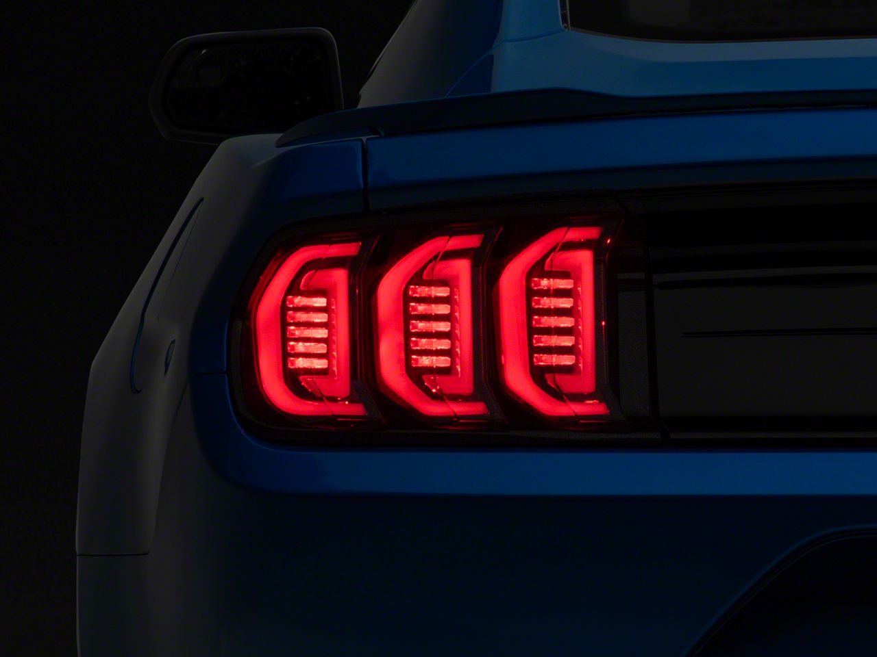 S550 Euros V2 LED Tail Lights Black Housing Smoked Lens 15 23 Mustang