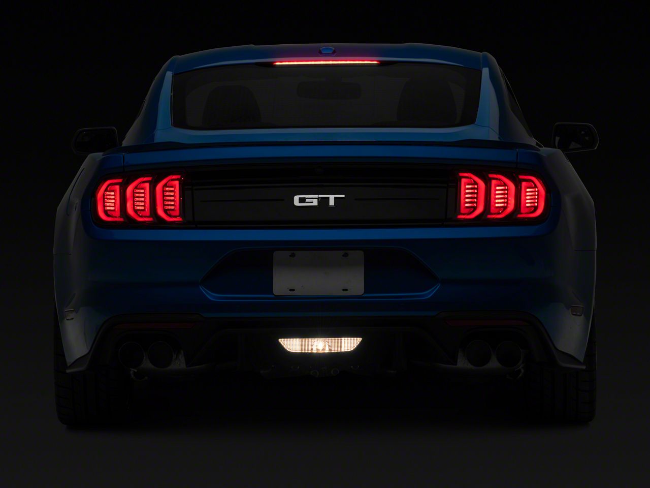 S550 Euros Mustang V2 LED Tail Lights; Black Housing; Smoked Lens ...