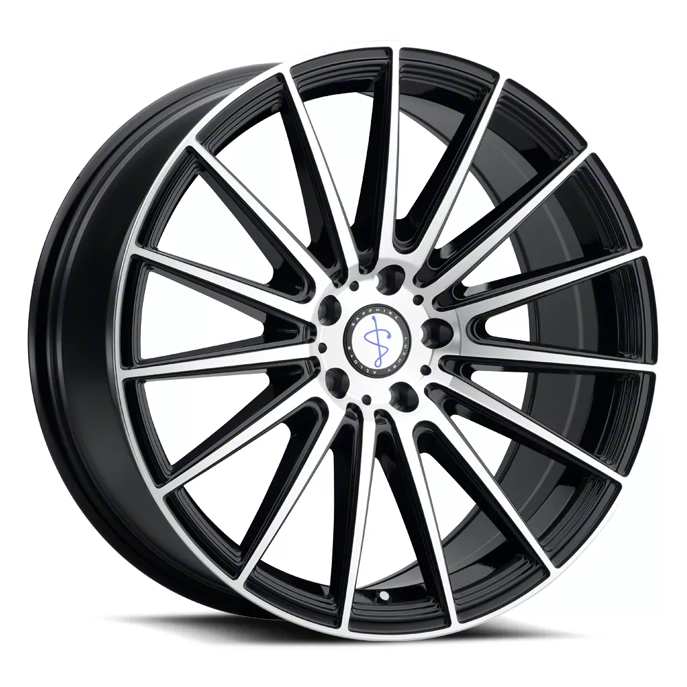 Sapphire Luxury Alloys Camaro SX03 Gloss Black with Machined Face Wheel ...