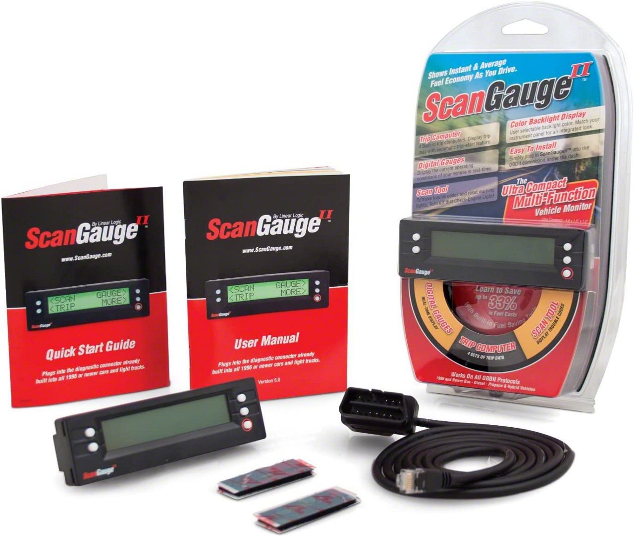 ScanGauge Challenger II OBDII Vehicle Monitor SG2 - Free Shipping