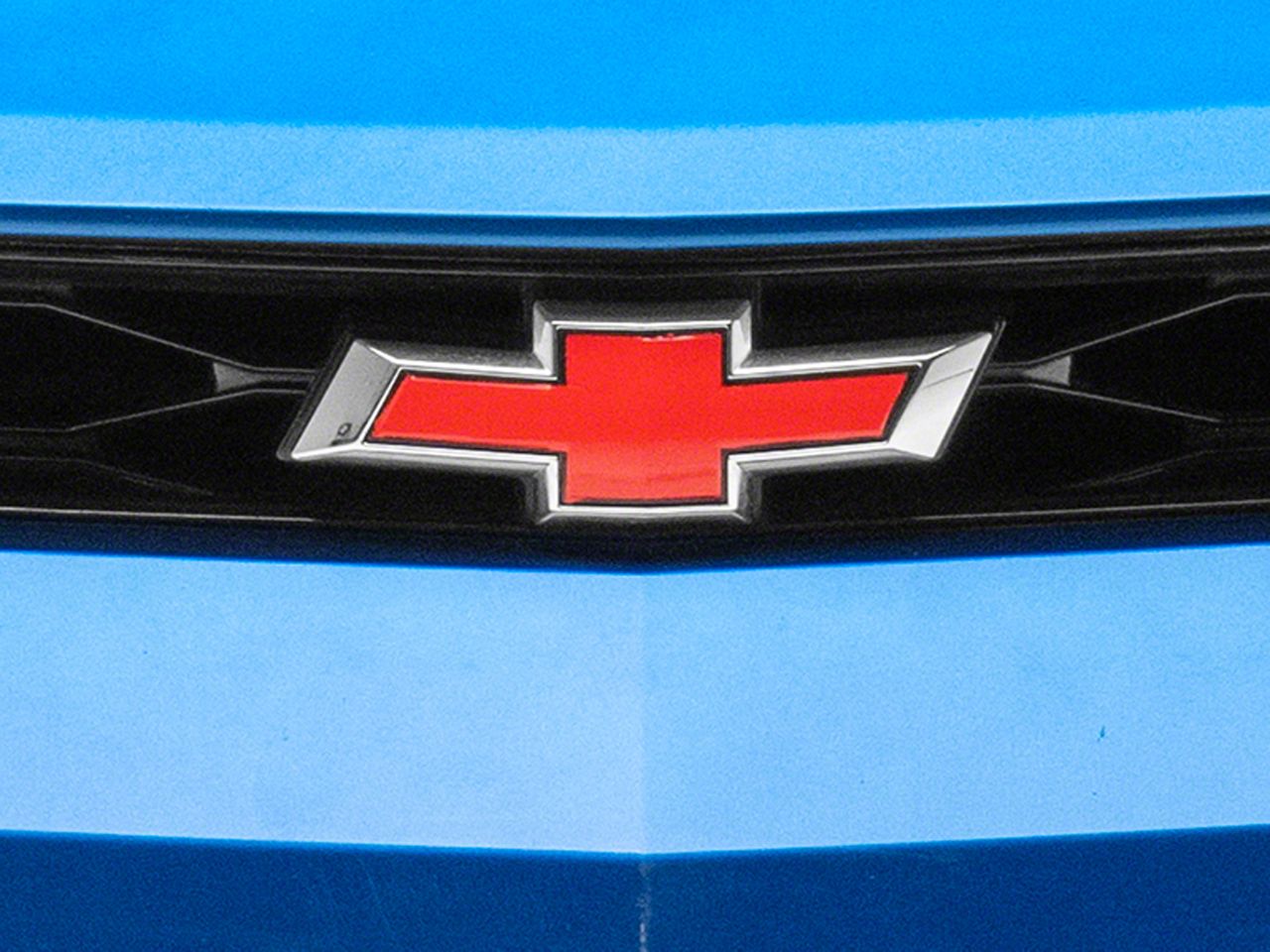 SEC10 Camaro Bowtie Emblem Cover Decal; Carbon Red CC22449 (Universal ...