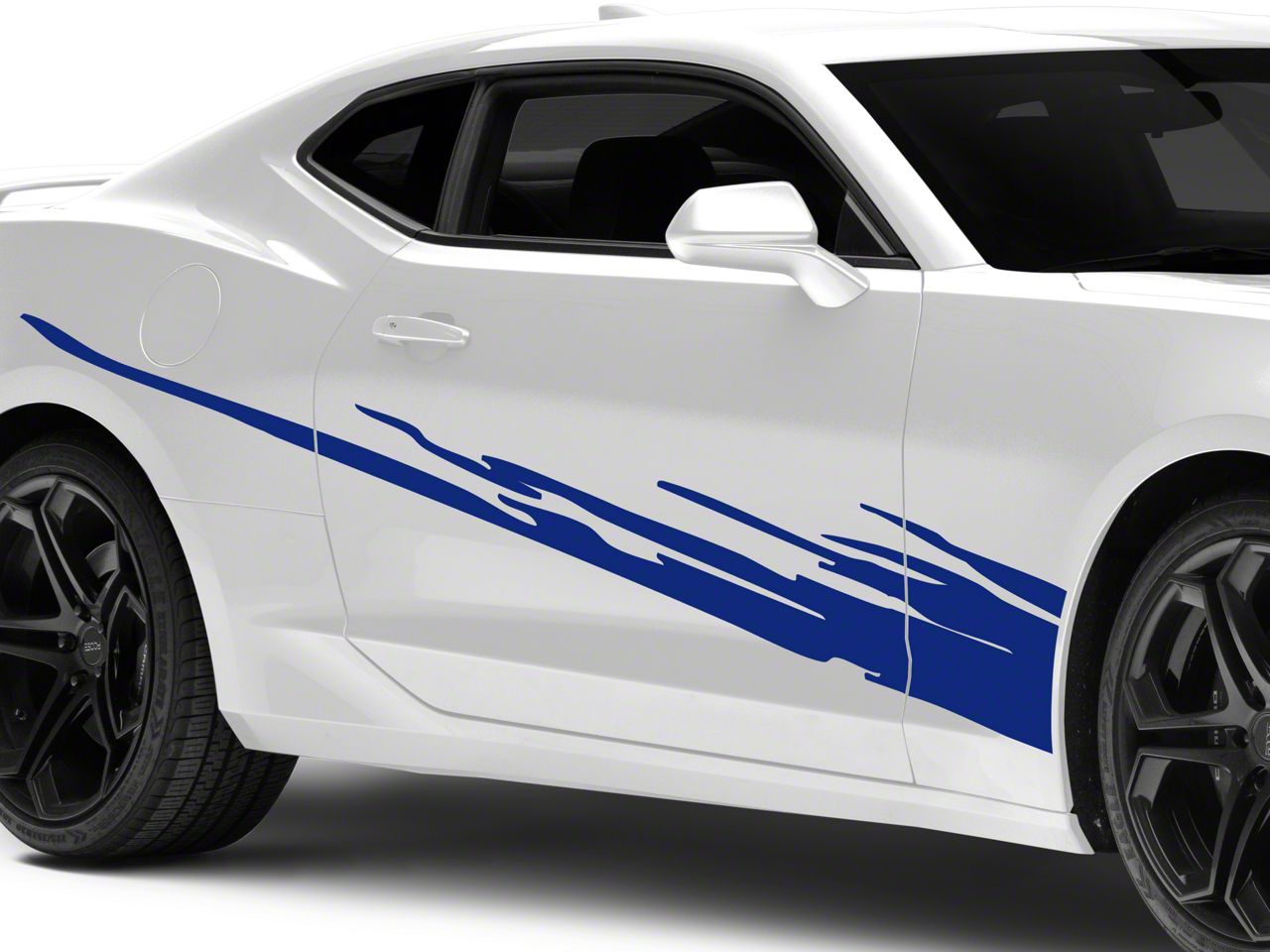 SEC10 Camaro Side Splash Decals; Blue CC38393 (10-24 Camaro) - Free ...