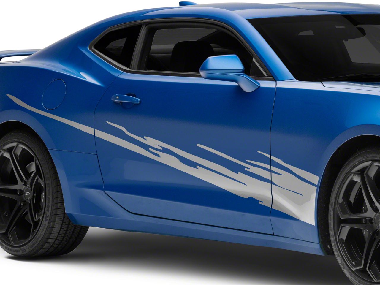 SEC10 Camaro Side Splash Decals; Silver CC38391 (10-24 Camaro) - Free ...