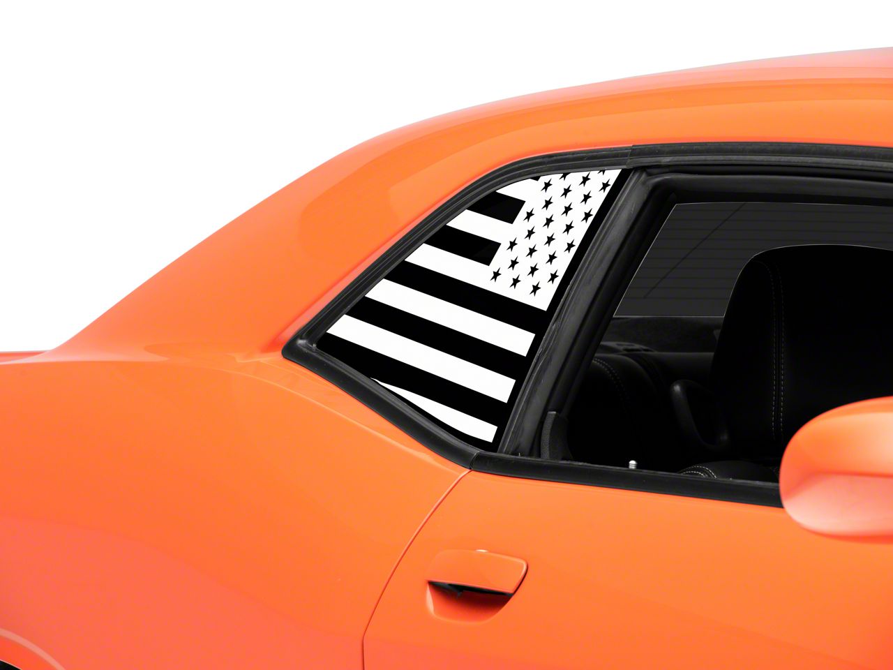 SEC10 Challenger Quarter Window Flag Decal; White CH16515 (08-23 ...