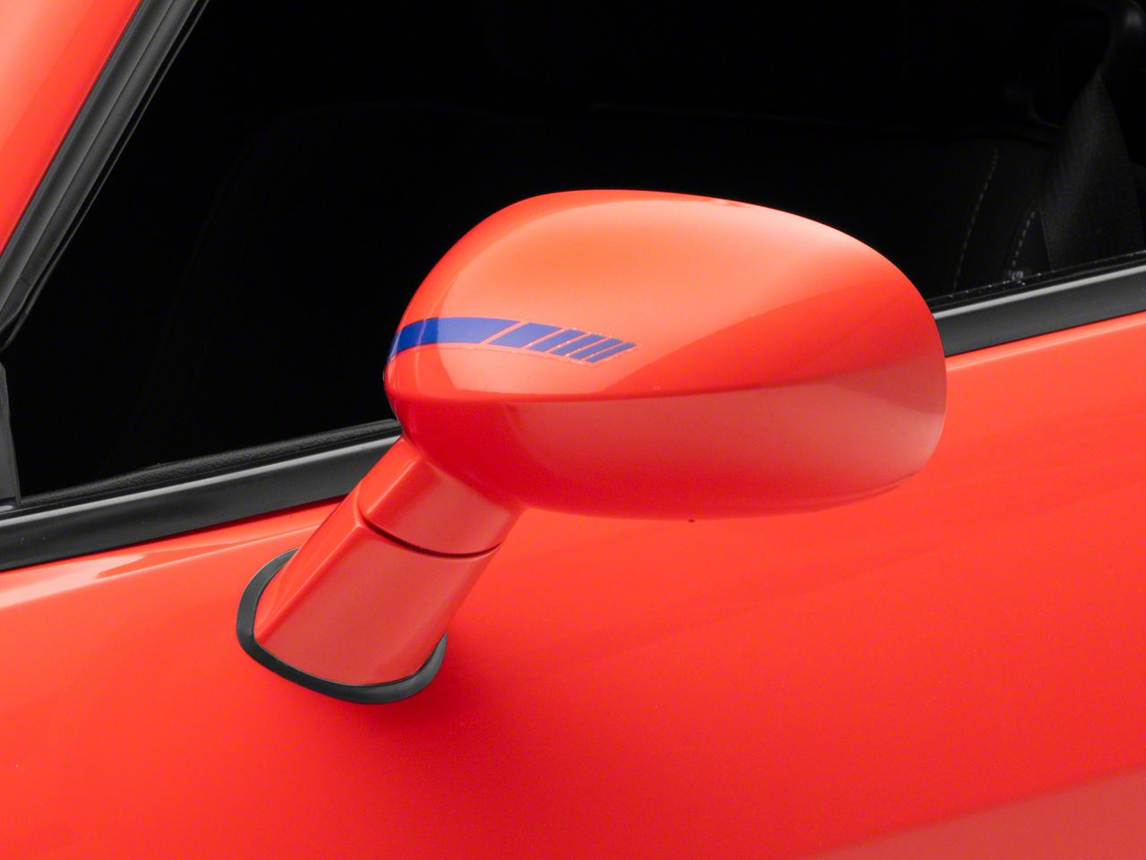 SEC10 Challenger Side Mirror Hash Stripes; Blue 430334 (Universal; Some ...