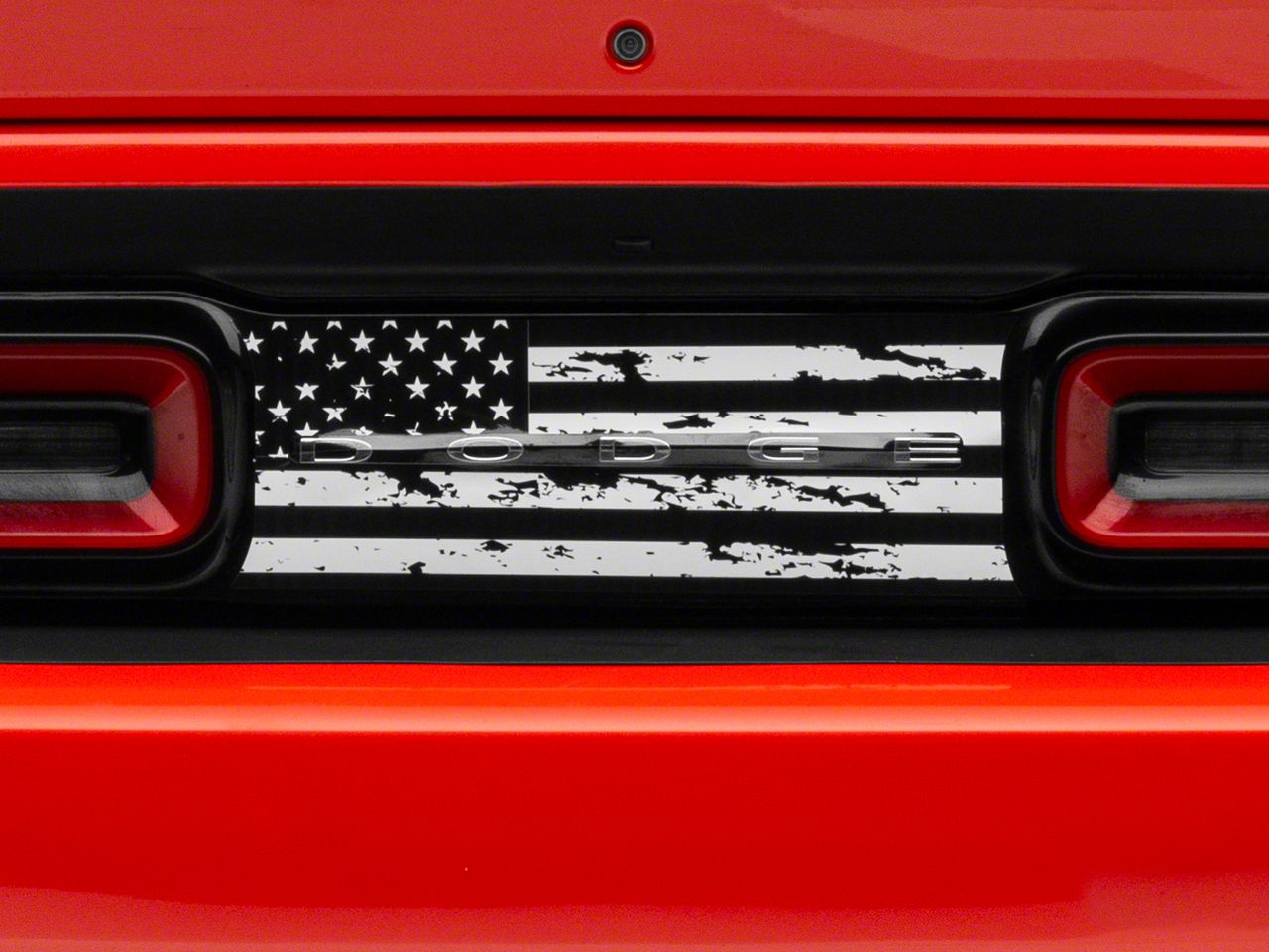 SEC10 Challenger Trunk Flag Decal; Distressed Flag CH21217 (08-23 ...