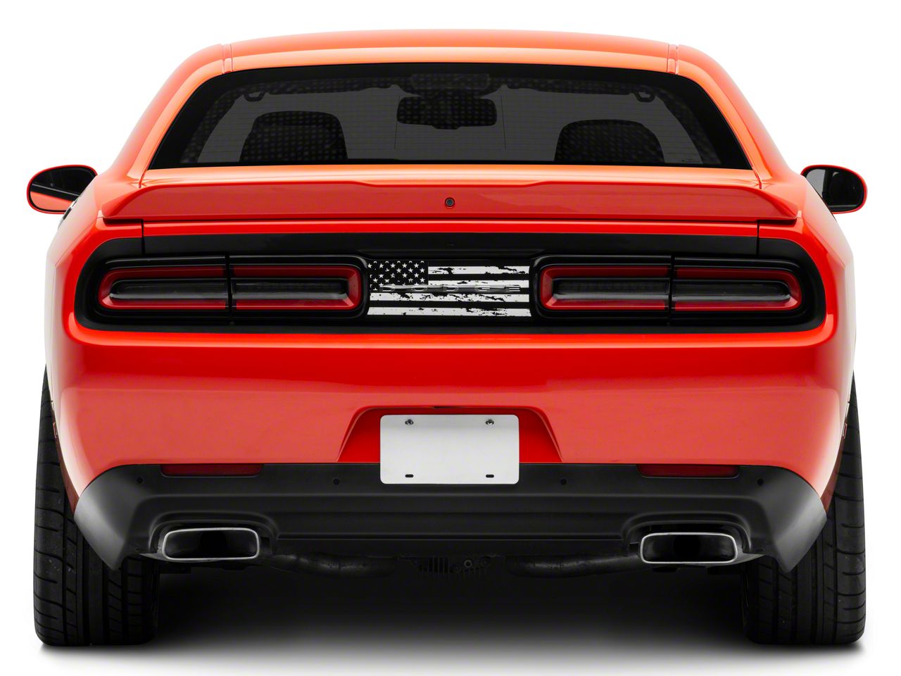 SEC10 Challenger Trunk Flag Decal; Distressed Flag CH21217 (08-23 ...