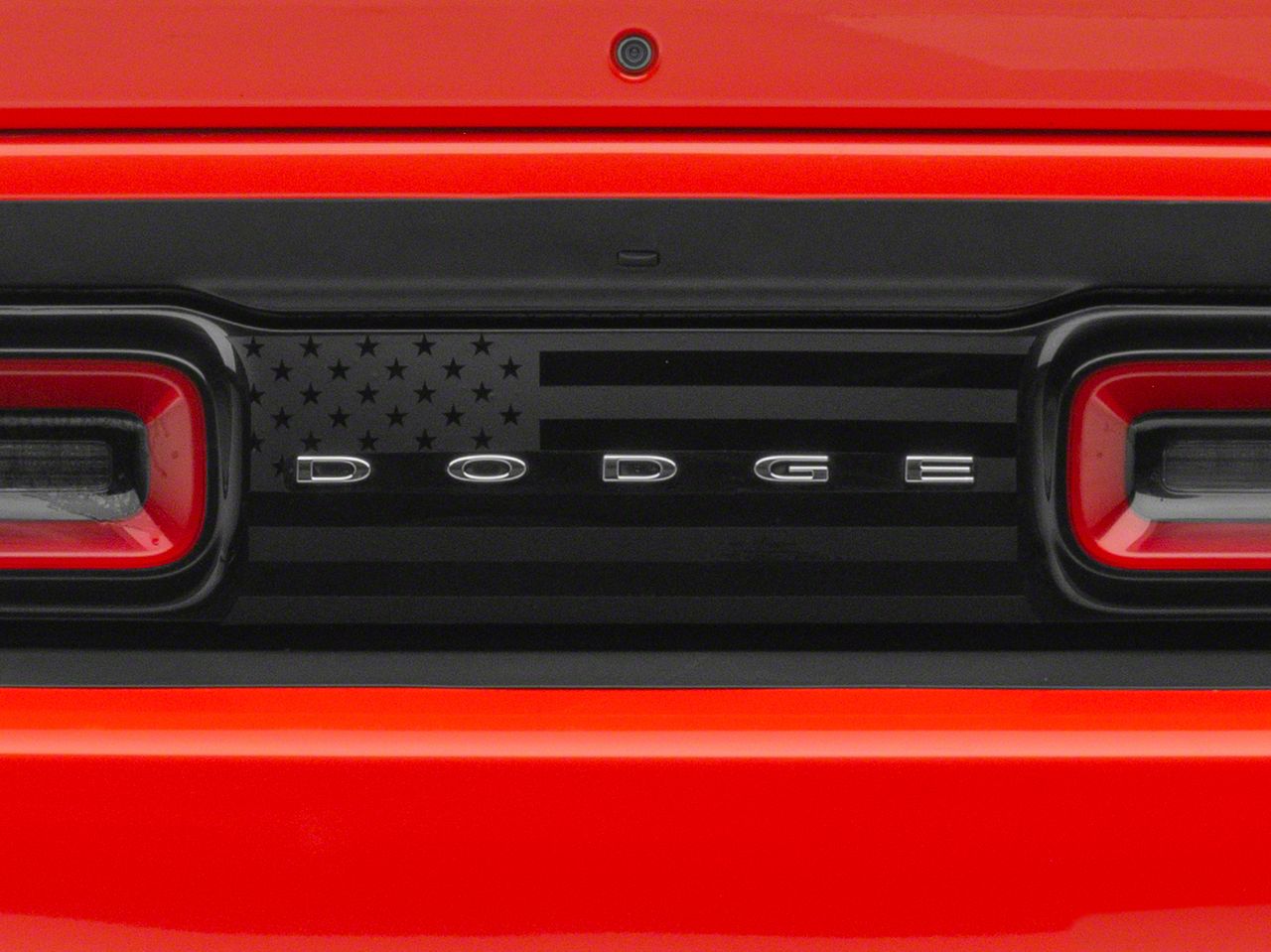 SEC10 Challenger Trunk Flag Decal; Matte Black CH21212 (08-23 ...