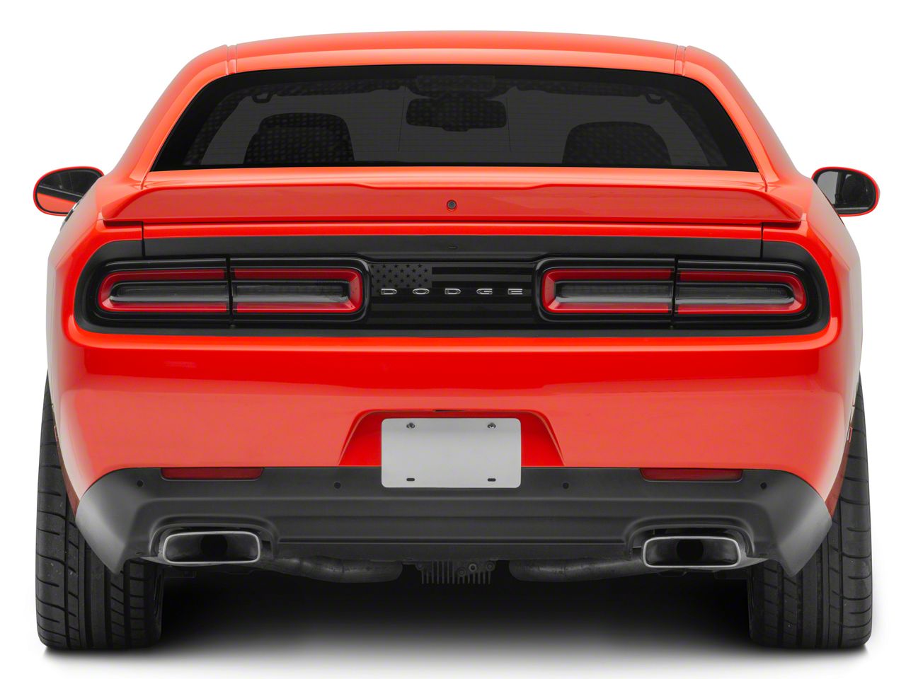 SEC10 Challenger Trunk Flag Decal; Matte Black CH21212 (08-23 ...