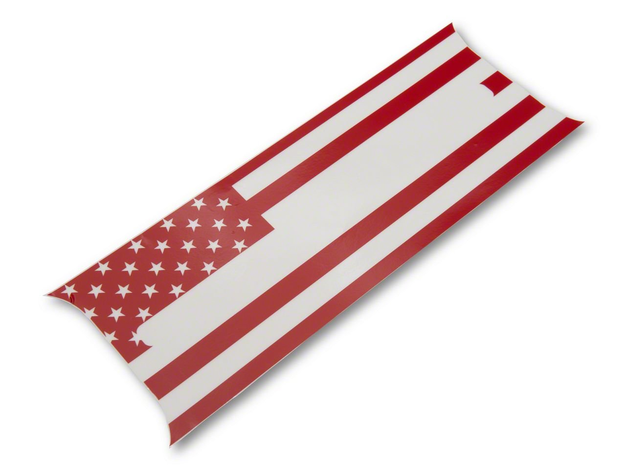 SEC10 Challenger Trunk Flag Decal; Red CH21213 (08-23 Challenger ...