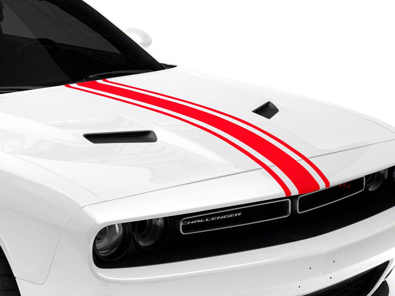 SEC10 Challenger Universal Hood Stripes; Red 430326 (Universal; Some ...