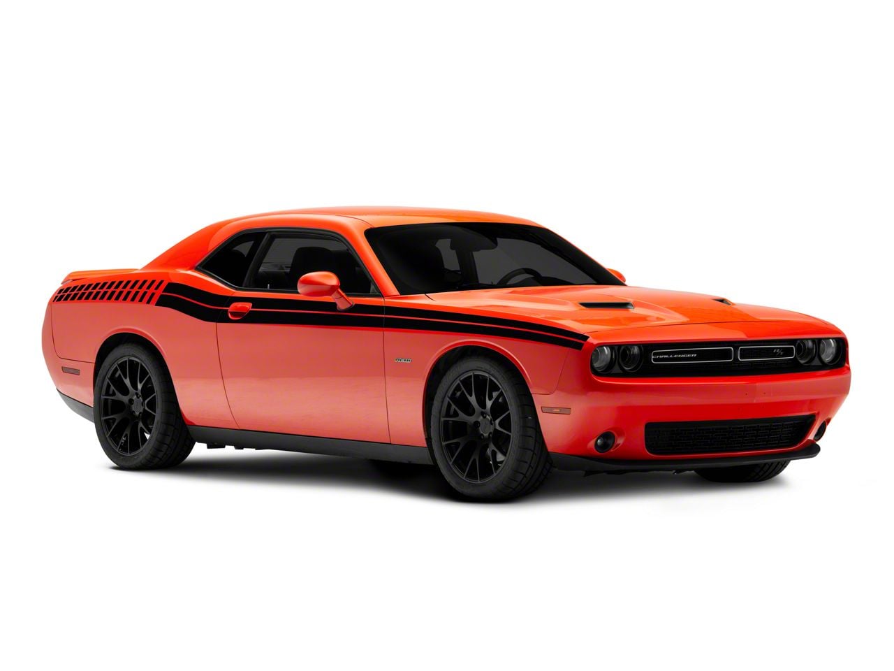 SEC10 Challenger Upperbelt Line Stripes with Dashed; Gloss Black ...