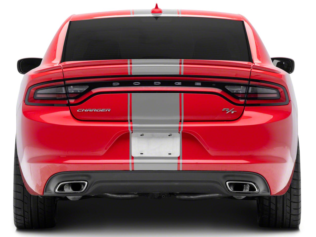 SEC10 Charger Pin Striped Full Length Stripes; Silver CR21527 (06-23 ...