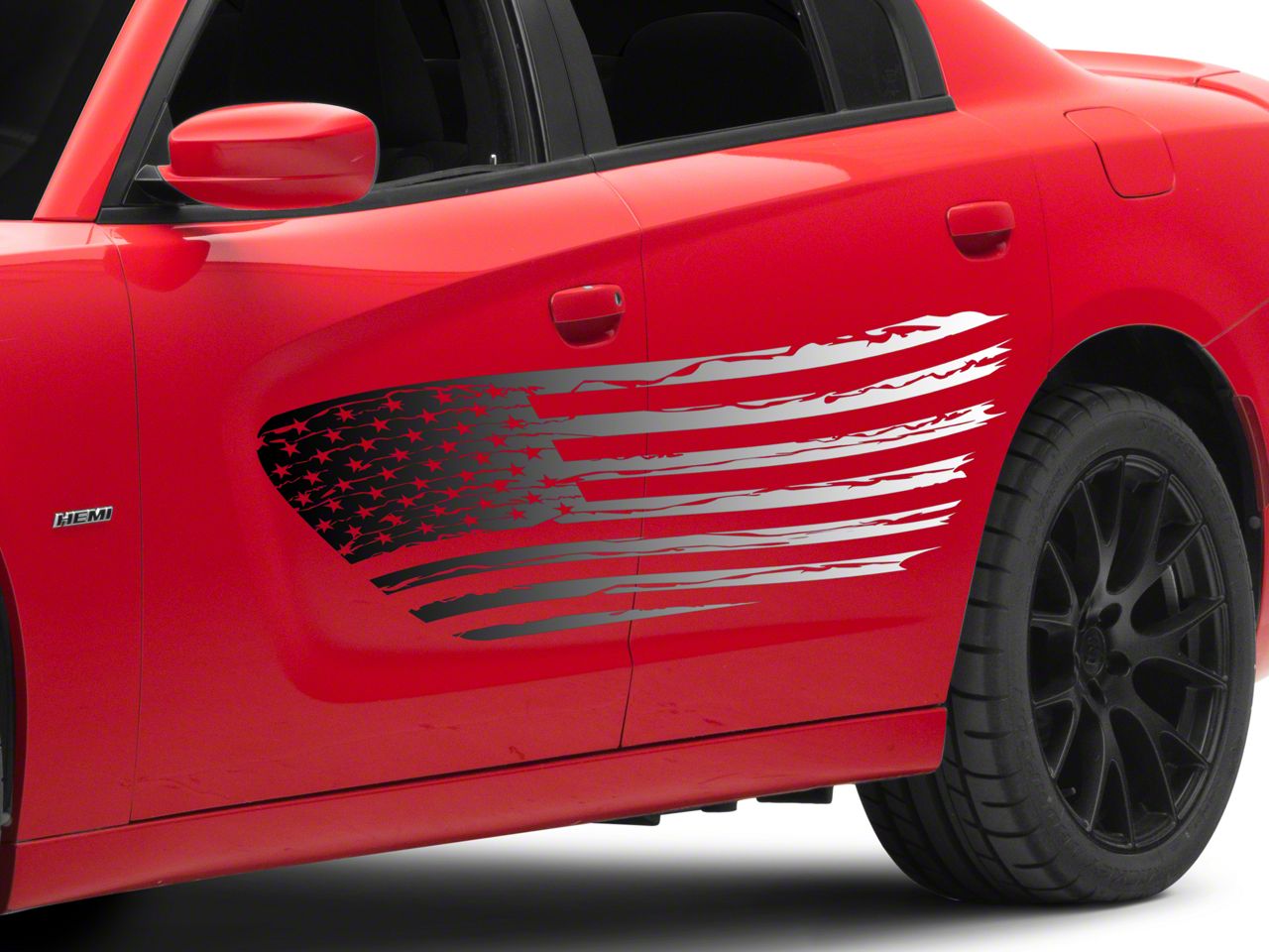 SEC10 Charger Side Fade Decals; Black and White CR26960 (06-23 Charger ...