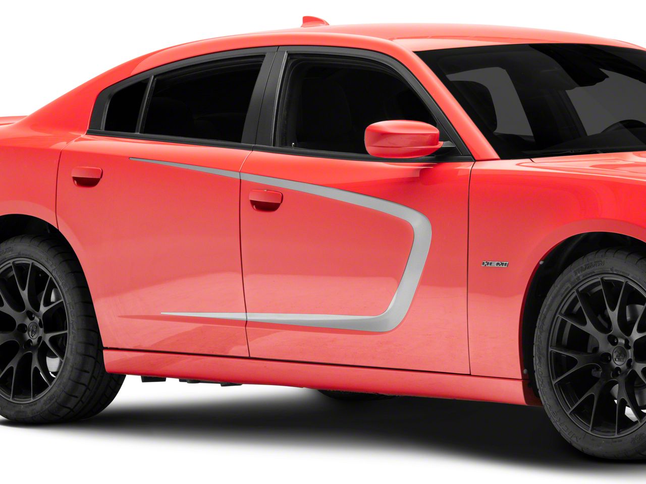 SEC10 Charger Side Graphic; Silver CR20539 (11-23 Charger) - Free Shipping