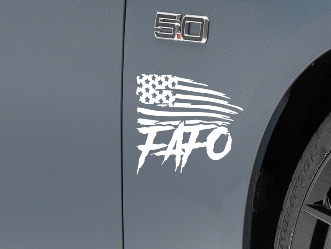 SEC10 Corvette FAFO Small Flag Decal; White 471688 (Universal; Some ...