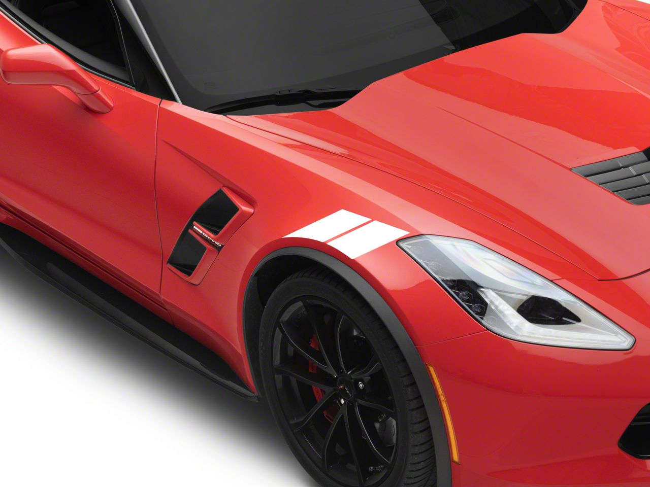 SEC10 Corvette Hash Marks; White CV14513 (05-13 Corvette C6) - Free ...