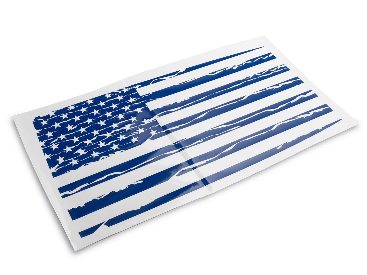 SEC10 Mustang Distressed Flag Roof Panel Decal without Antenna Cutout ...