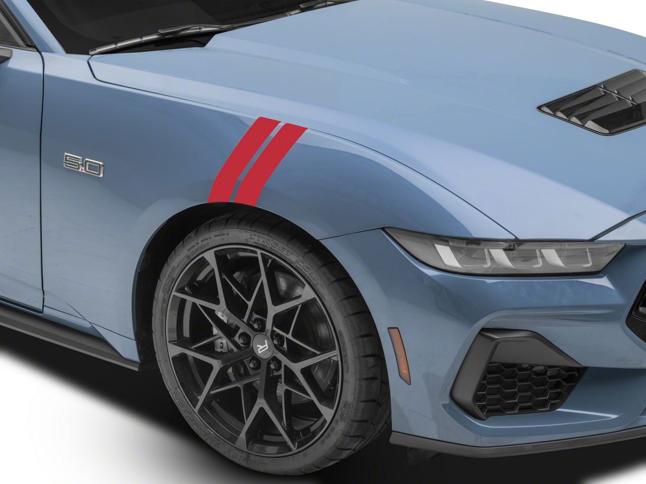 SEC10 Mustang Hash Marks; Red 442671 (24-26 Mustang) - Free Shipping
