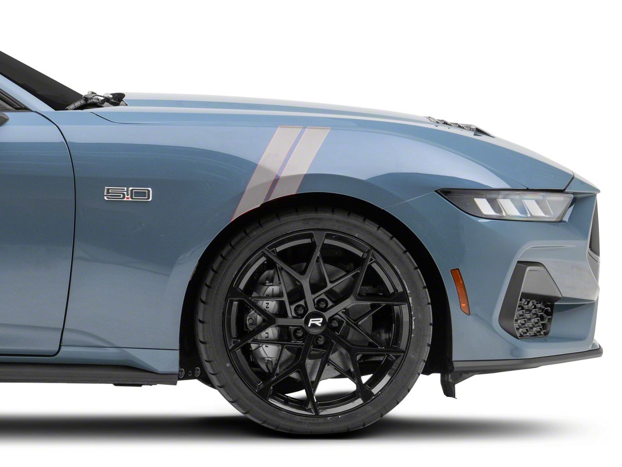 SEC10 Mustang Hash Marks; Silver 26358 (2024 Mustang) - Free Shipping