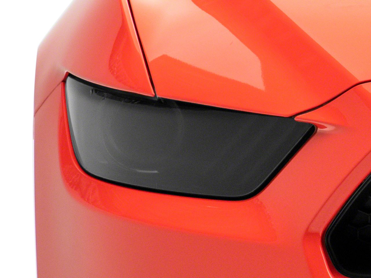 SEC10 Mustang Honeycomb Headlight Tint Kit; Smoked 432312 (15-17 Mustang; 18-22 Mustang GT350 ...