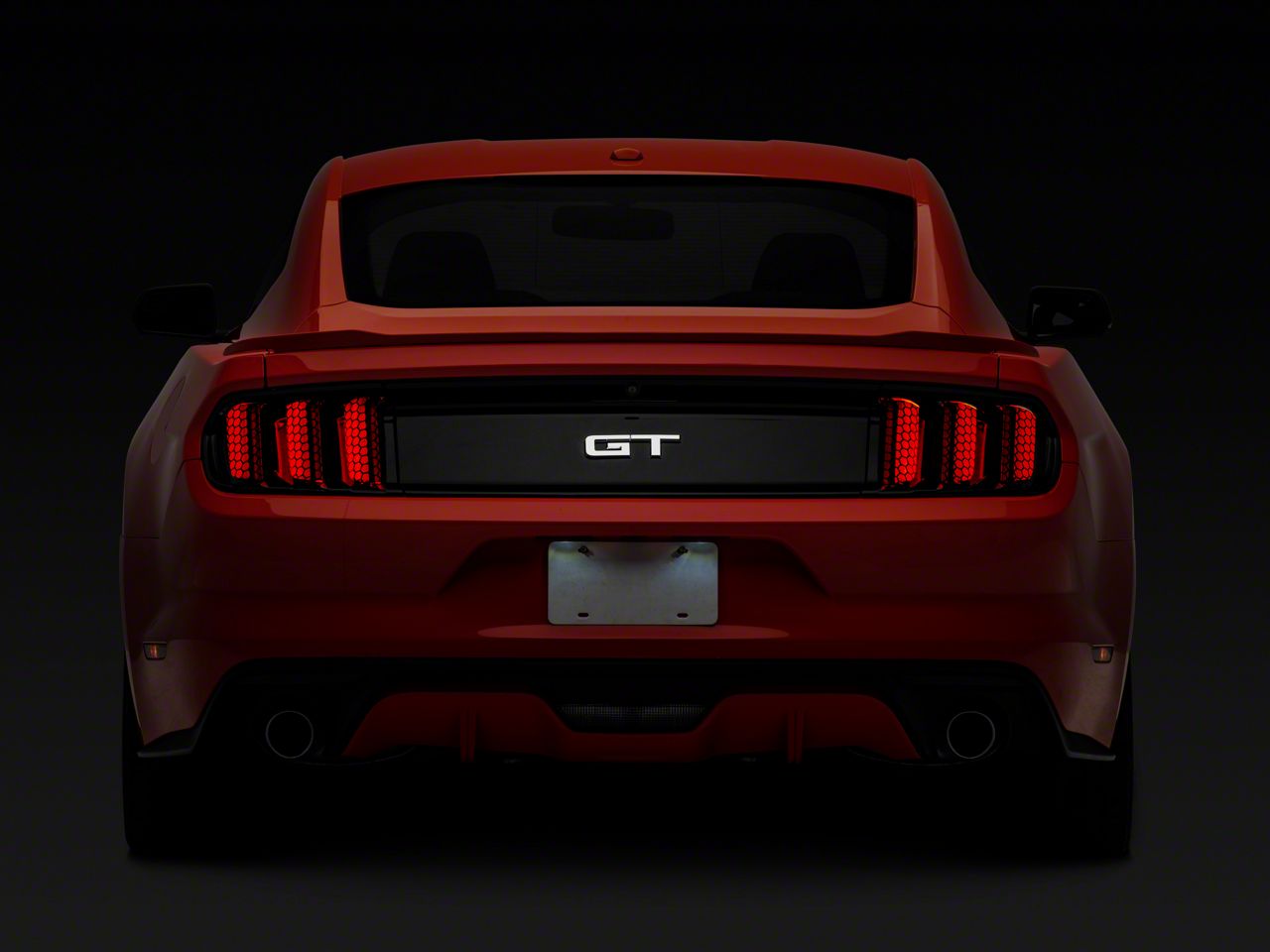 SEC10 Mustang Honeycomb Tail Light Tint; Smoked 432313 (15-17 Mustang; 18-20 Mustang GT350 ...