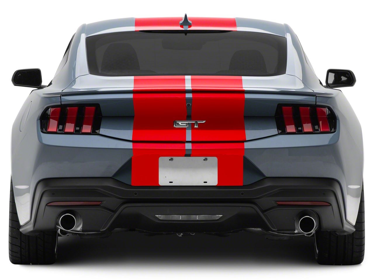 SEC10 Mustang Lemans Stripes; Red; 10-Inch 437842 (24-25 Mustang ...