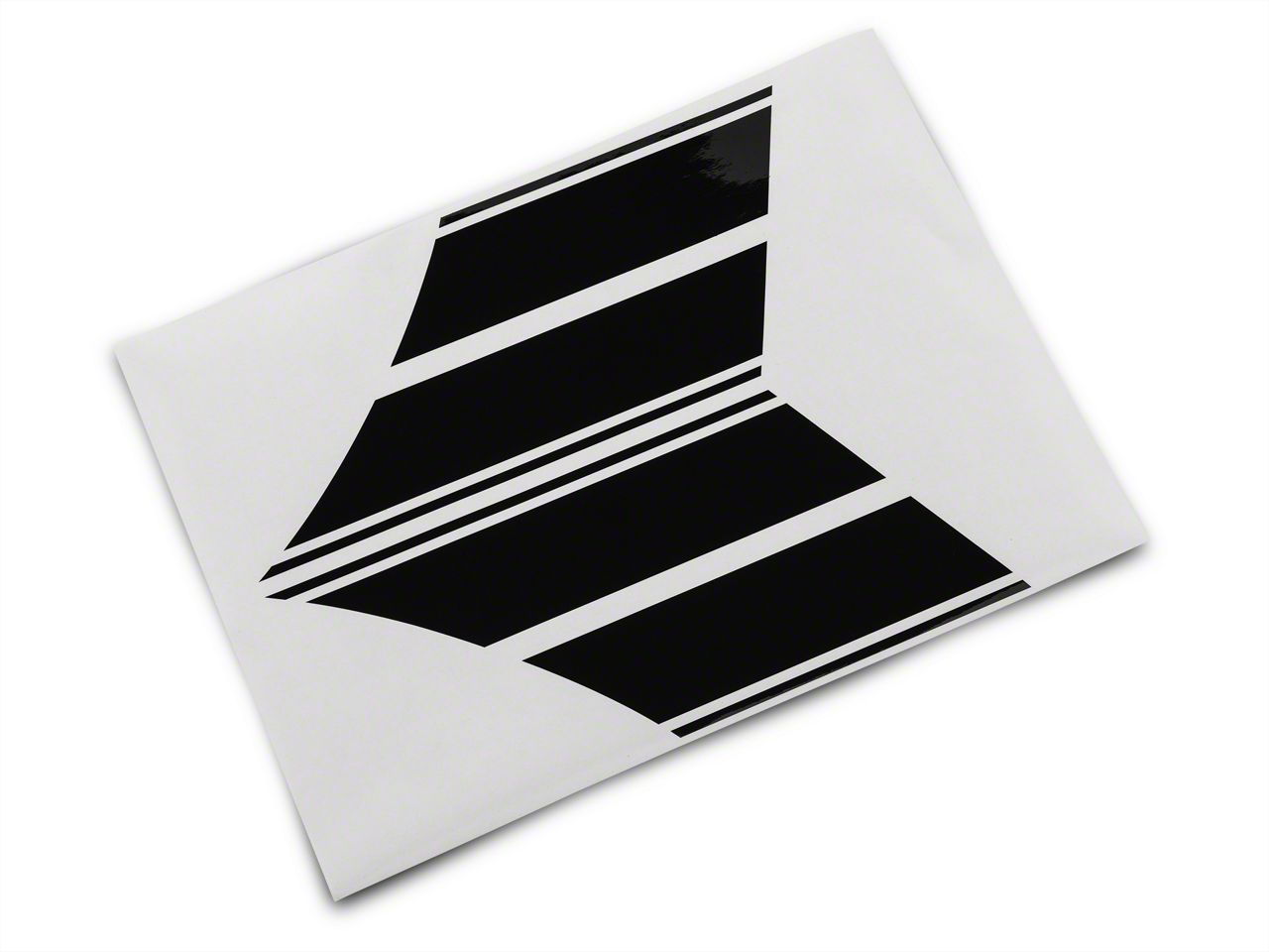 SEC10 Mustang Pinstriped Hash Marks; Gloss Black 389557 (24-25 Mustang ...