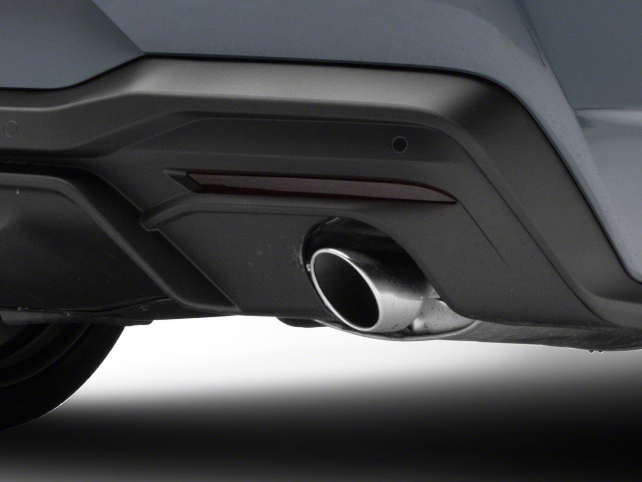 SEC10 Mustang Rear Bumper Marker Tint; Smoked 437853 (24-26 Mustang ...