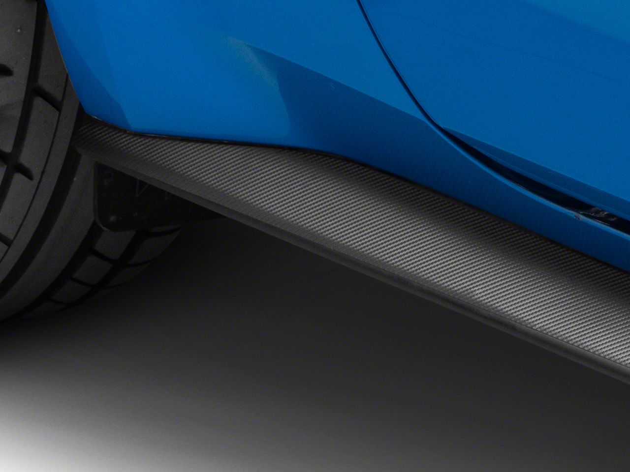 SEC10 Mustang Rocker Stripes; Black Carbon 431185 (15-23 Mustang ...