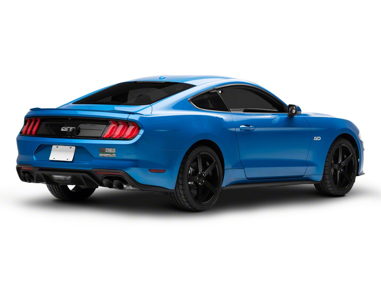 SEC10 Mustang Small Distressed Flag Decals; Green Line 431200 ...