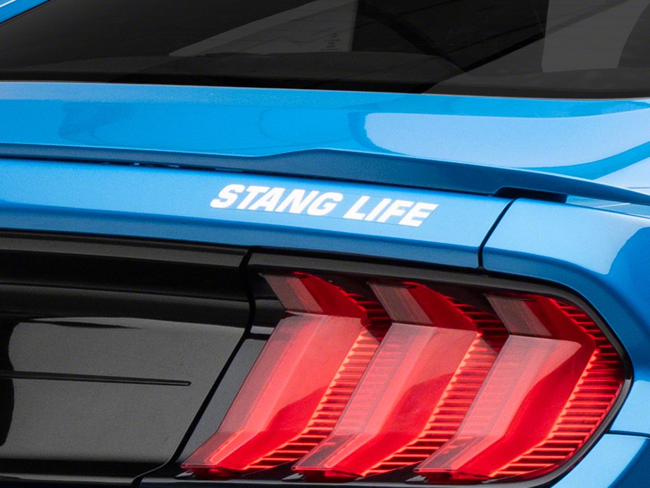 SEC10 Mustang Stang Life Decal; White 431197 - Free Shipping