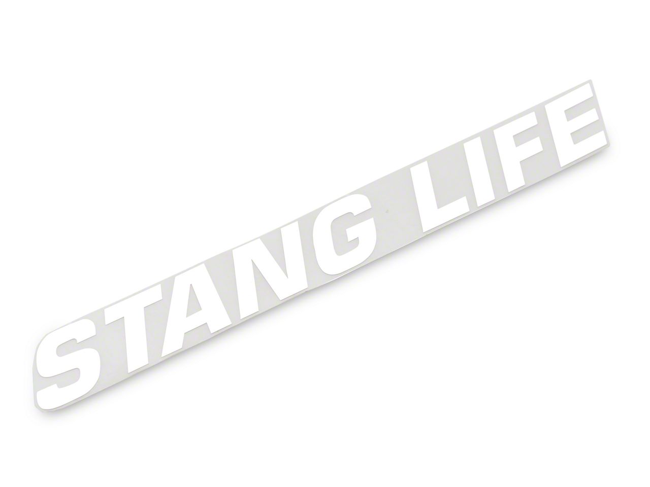 SEC10 Mustang Stang Life Decal; White 431197 - Free Shipping